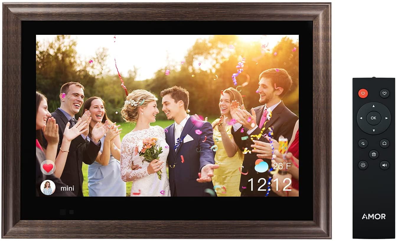Digital Picture Frame - 13.3 Inch Digital Photo Frame with IPS HD Touchscreen, Remote Control ...