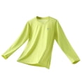 bravefron Girls Long Sleeve Ice Silk Tee Breathable Mesh Knit Top ...
