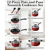 Cook N Home 12-Piece Nonstick Aluminum Kitchenware Set, Easy Clean ...