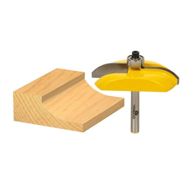 Yonico Small Door Panel & Baseboard Ogee Molding Router Bit - 1/4 ...