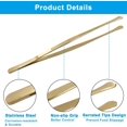 2Pcs Stainless Steel Tweezers, 12 Inch Long Tweezers with Precision ...