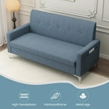 Aukfa Loveseat Sofa Couch with Storage Underneath, Small Couch for ...