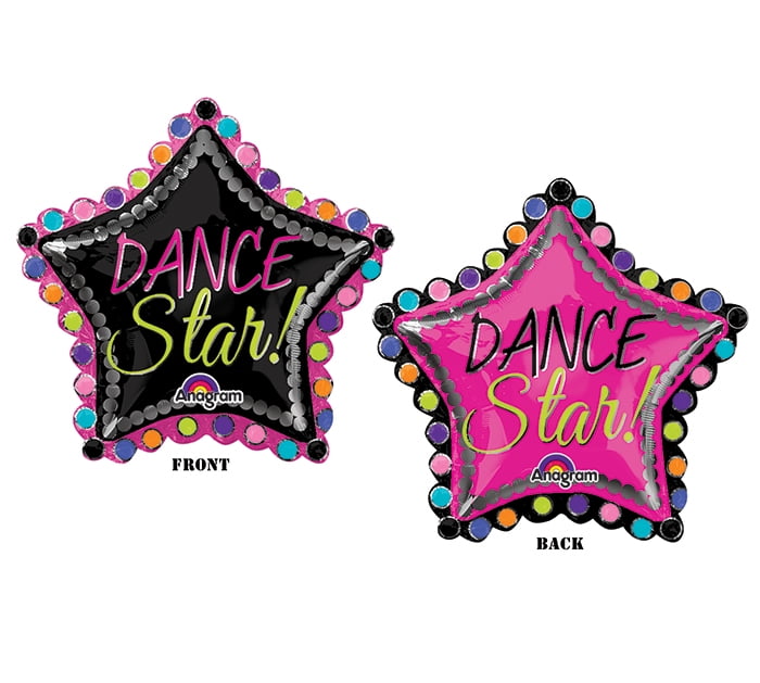 Dance Star Mylar Balloon Party XL 30" Super Shape Mylar Foil Decoration ...