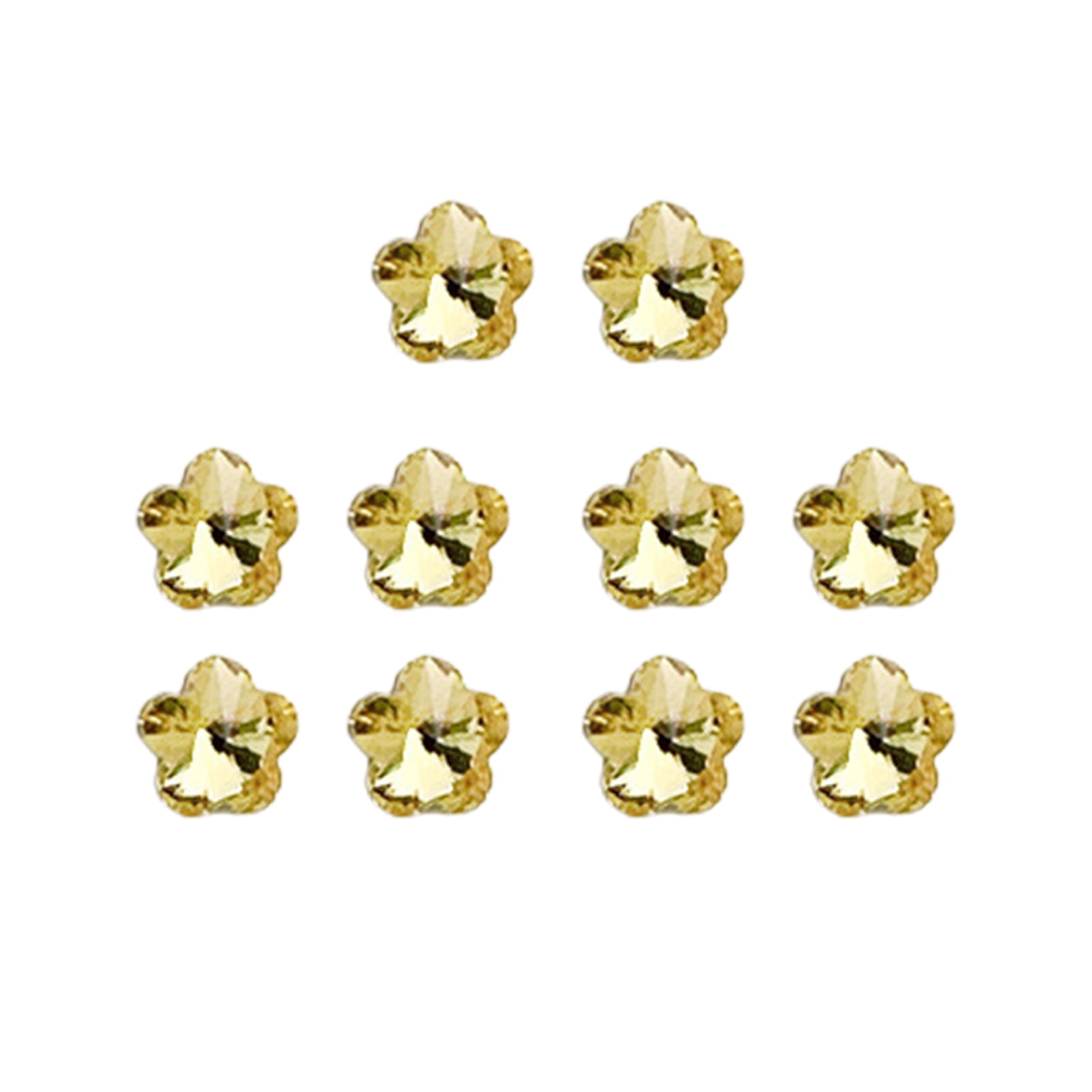 Hesroicy 10Pcs Nail Rhinestones Shining Three-dimensional Non-falling ...