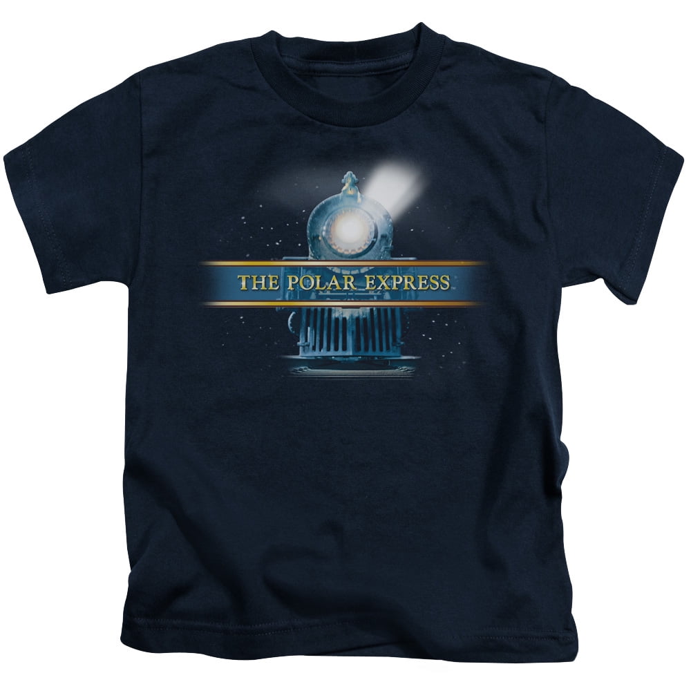 The Polar Express Train Logo Little Boys Juvy Shirt Navy - Walmart.com