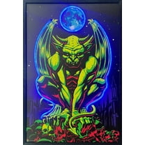 Gargoyle Framed LED Neon Light Canvas Print - 24" x 36" - Walmart.com