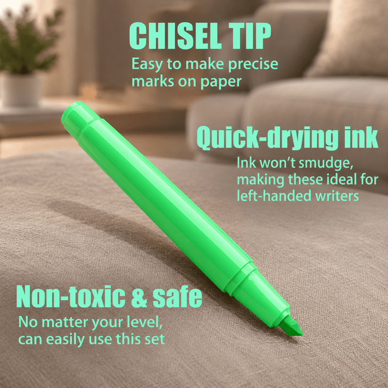 Highlighters Bulk 40 Pack Of Green Tank Style Chisel Tip - Walmart.com