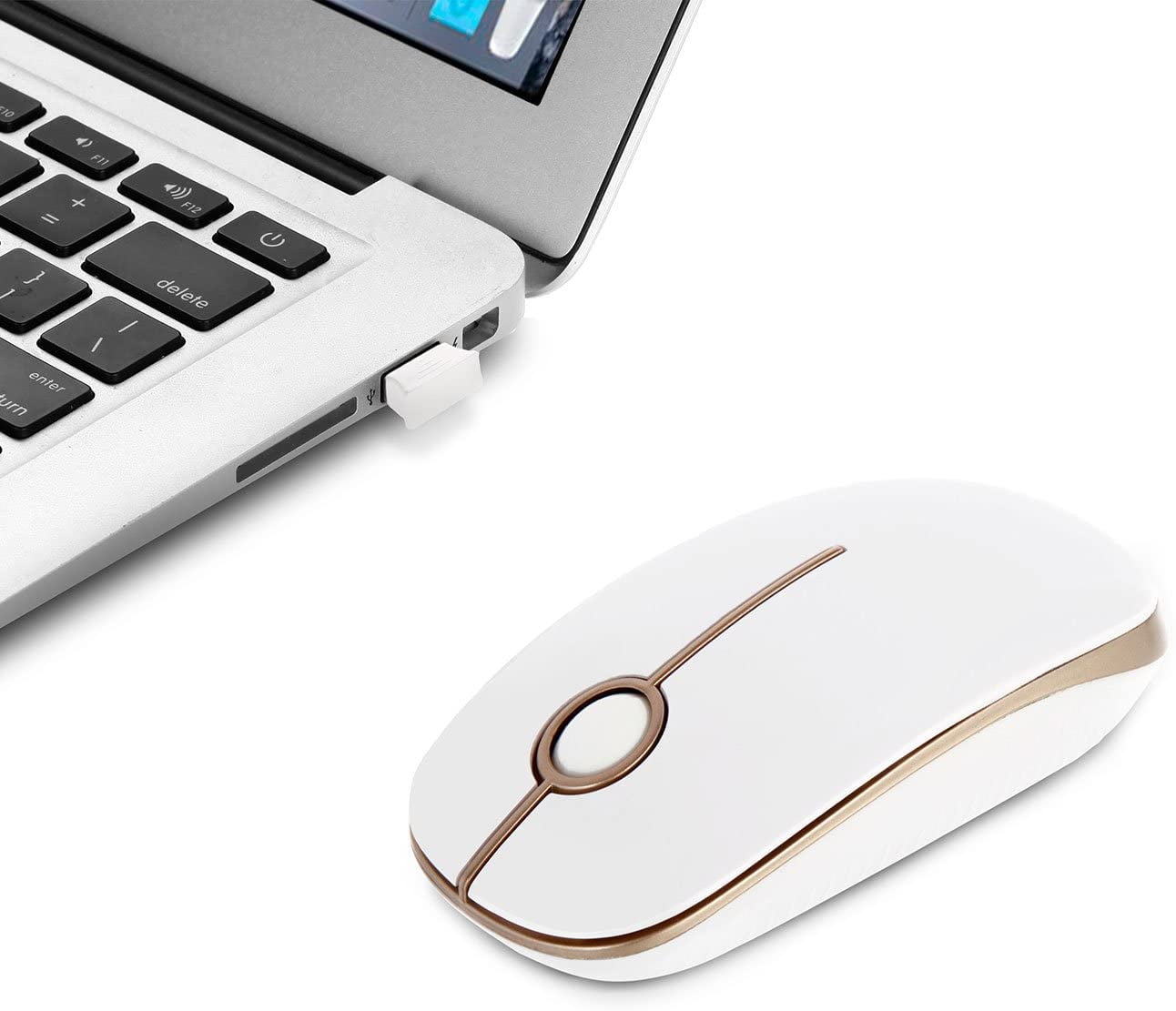 Buy Jelly Comb 2.4G Slim Wireless Mouse with Nano Receiver Less Noise ...