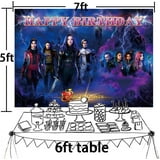 Descendants Backdrop Banner Party Supplies Poster Movie Theme ...