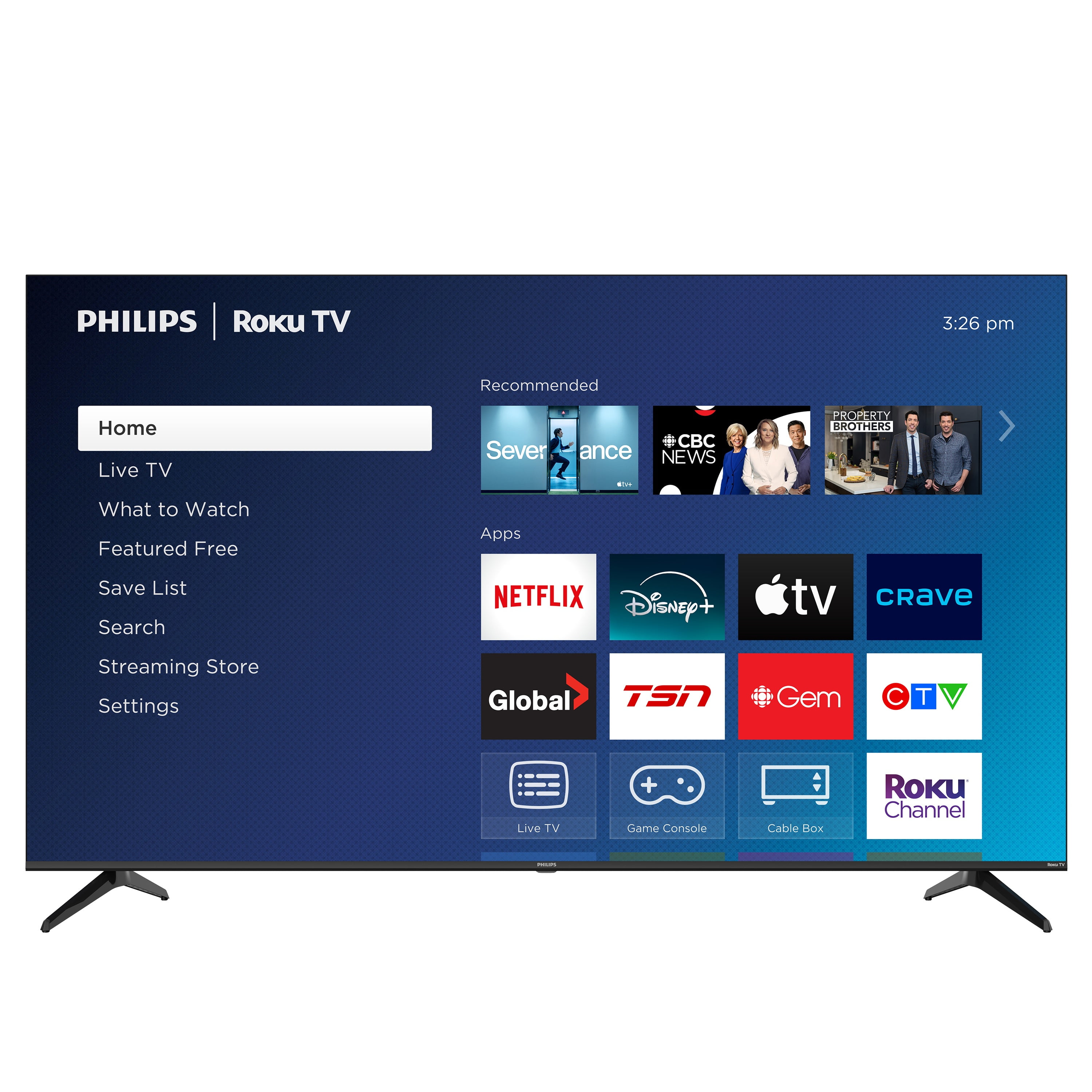 Philips 75" 4K UHD LED Roku Smart TV 75PUL6673/F6 - Walmart.ca