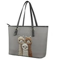ZUXONGSY Alpaca Print Tote Bag for Women Practicality Satchel Handbags ...