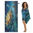 BZSMCE Soft Nocturnal Sunflower For Beach Towel with Wind-Resistant ...