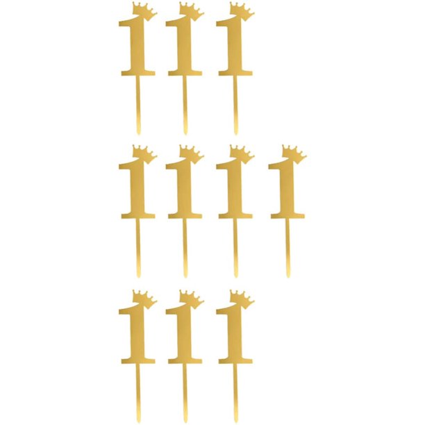 10pcs Party Cake Toppers Creative Cupcake Toppers Cake Decorations ...