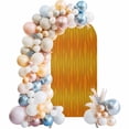 5FT Arch Backdrop Covers, Orange Yellow Ombre Wedding Arch Cover ...