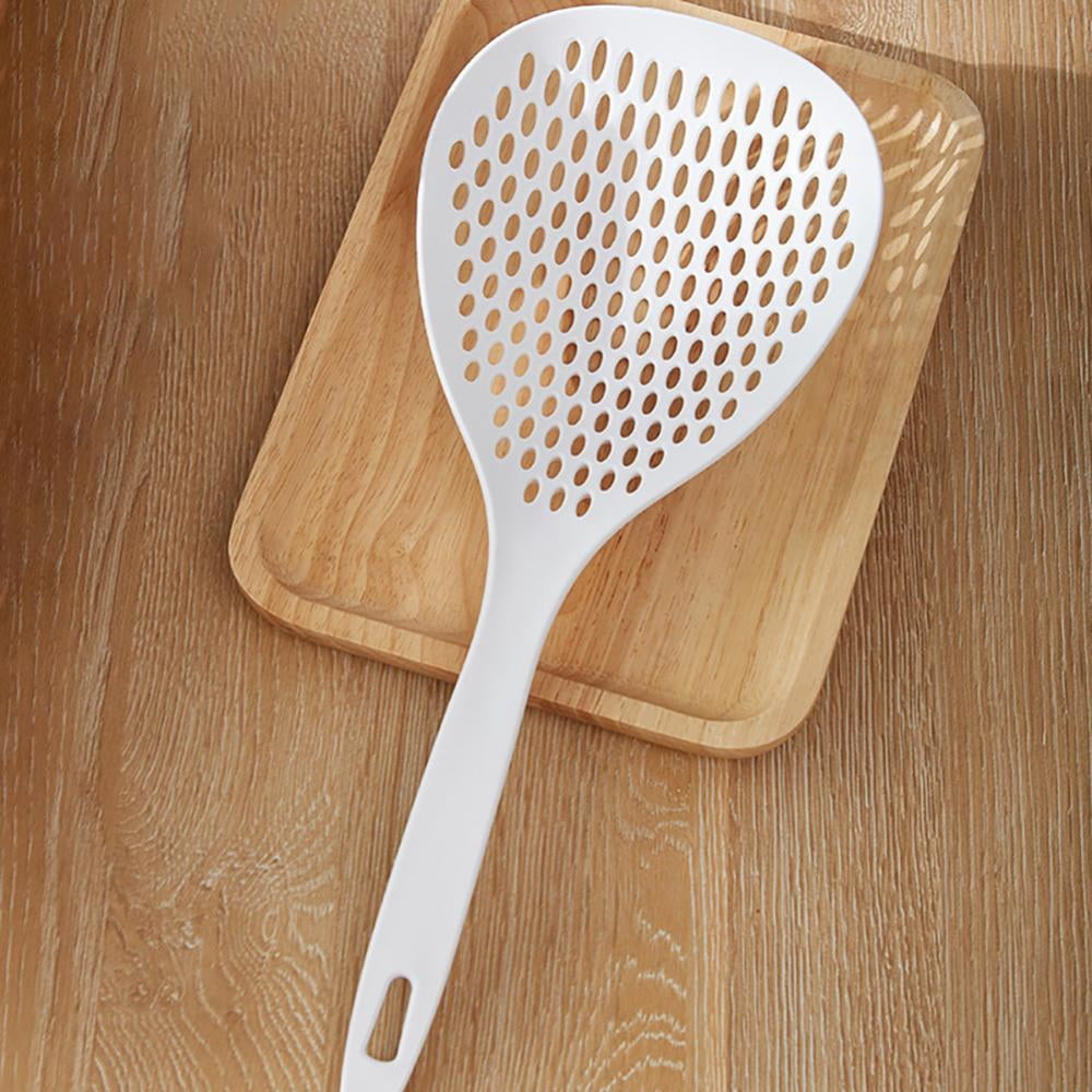 Dragonus Large Scoop Strainer,Thermoplastic Skimmer Slotted Spoon Scoop ...