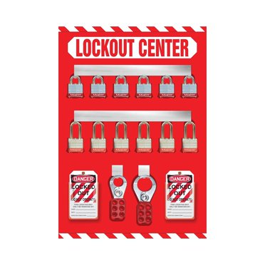 Master Lock Safety Series Lockout Stations with Key Registration Card ...
