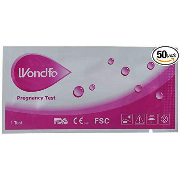 Wondfo Pregnancy Test Strips, 50-Count, Rapid HCG Detection in Urine ...