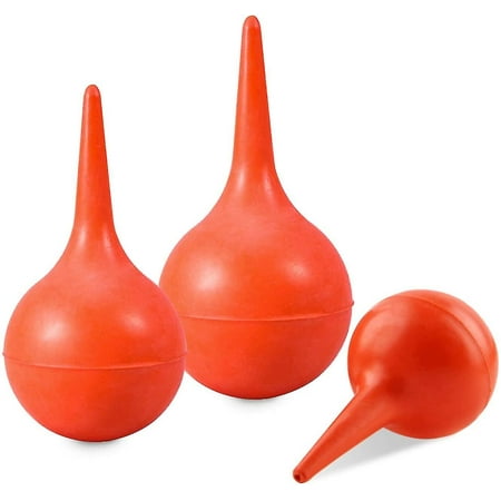 3 Pieces Ear Syringe Bulb Washing Rubber Ear Bulb Syringe Cleaning Ball ...