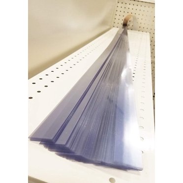 100 Pack Decorative Gondola Shelving Pre Cut Vinyl Insert Strips 48" x ...
