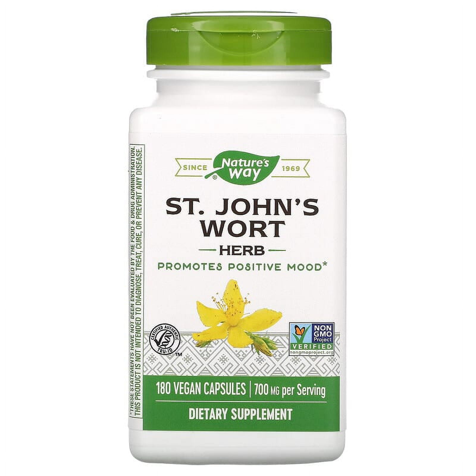 Nature's Way | St.John's Wort Herb, 700 MG, 180 Caps | Hierba de San ...