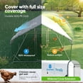 Quictent Large Metal Chicken Coop Run W/Roosting Perch for 30+ Poultry ...