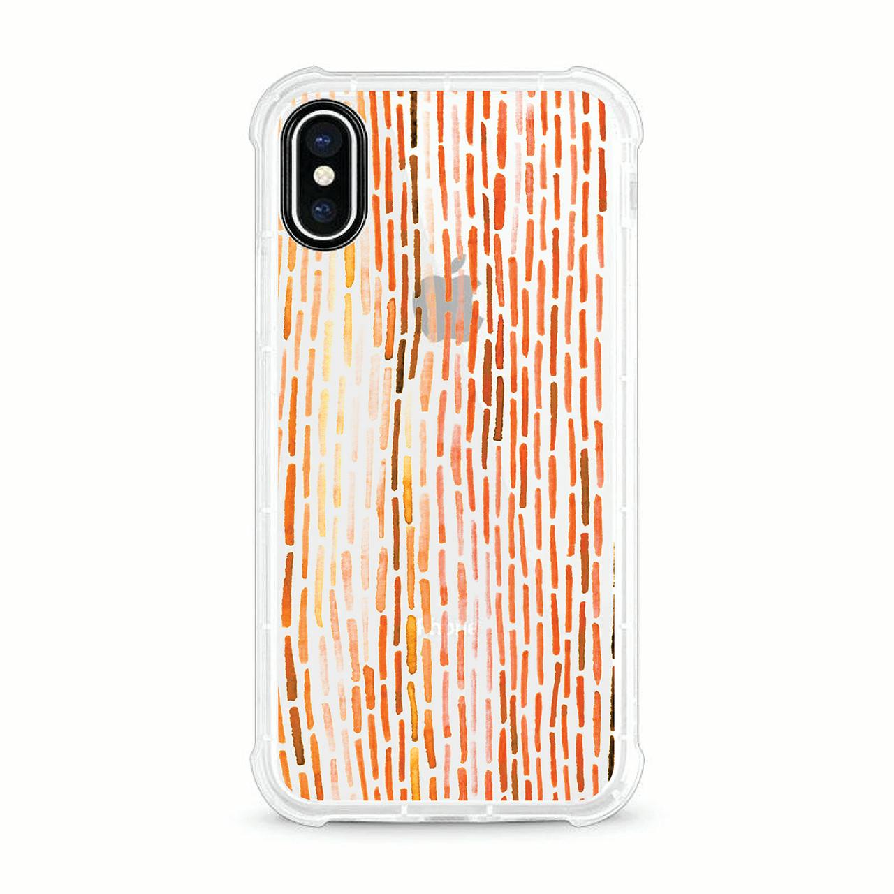 OTM Essentials iPhone X Clear Rugged Edge Phone Case, Dashes - Walmart.com
