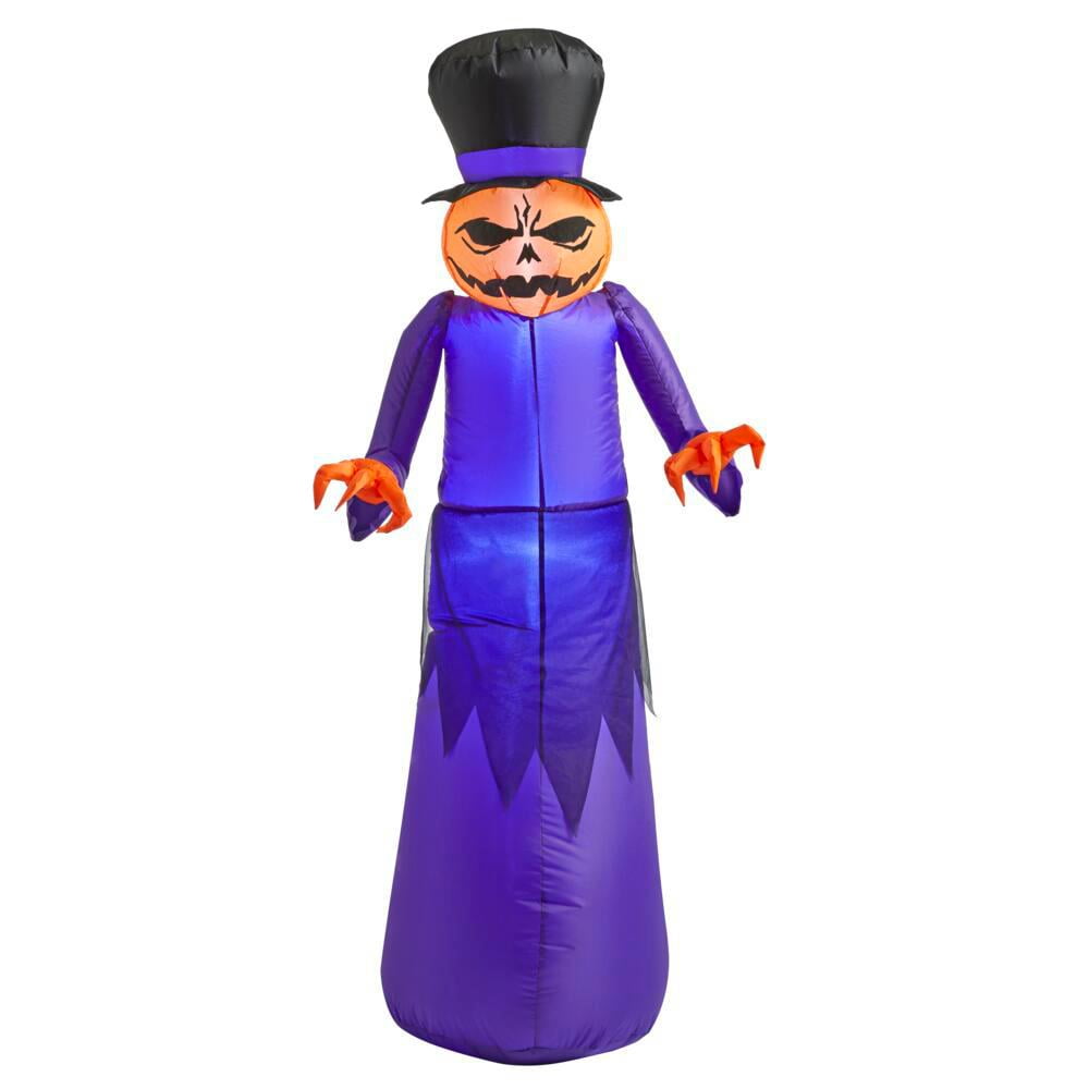 5 ft. Pumpkin Reaper with Top Hat Halloween Inflatable - Walmart.com