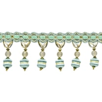 3" (7.5cm) Marrakesh Collection Pompom Tassel Fringe Trim with Fancy ...