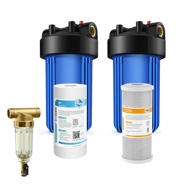 SimPure Whole House Water Filter System, with Carbon Filter and ...