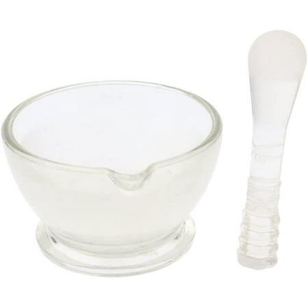 Glass Lab Mortar with Pestle for Hospital Drugstore Pharmacy - As shown ...
