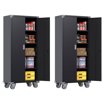 Tennsco 72 Inch High Standard Cabinet, 36w x 24d x 72h, Black - Walmart.com