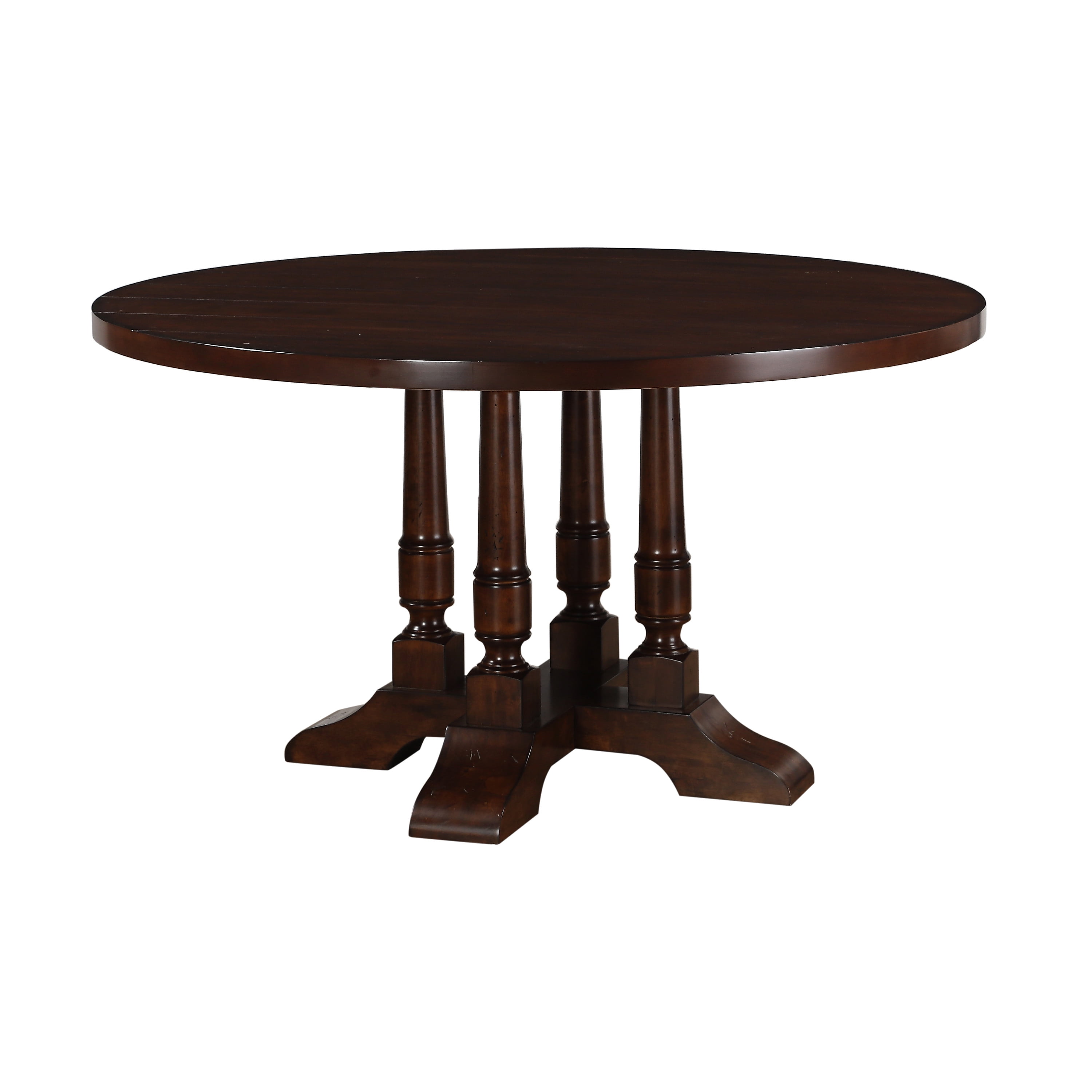 Acme Tanner Round Dining Table in Cherry - Walmart.com