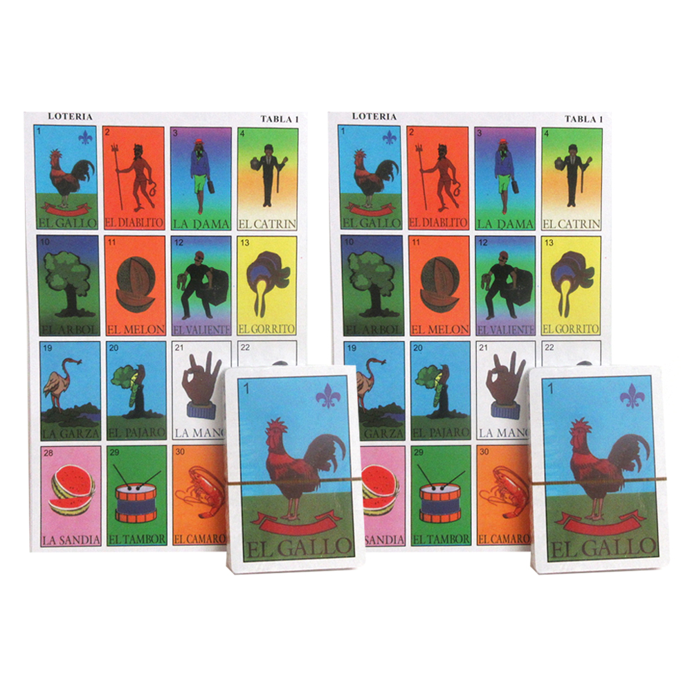 New Mexican Mexicana Bingo 20 playing boards 108 cards Game - Walmart.com