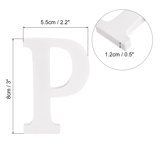 White Wood Letters 3 Inch, Wood Letters for DIY Party Projects (P ...