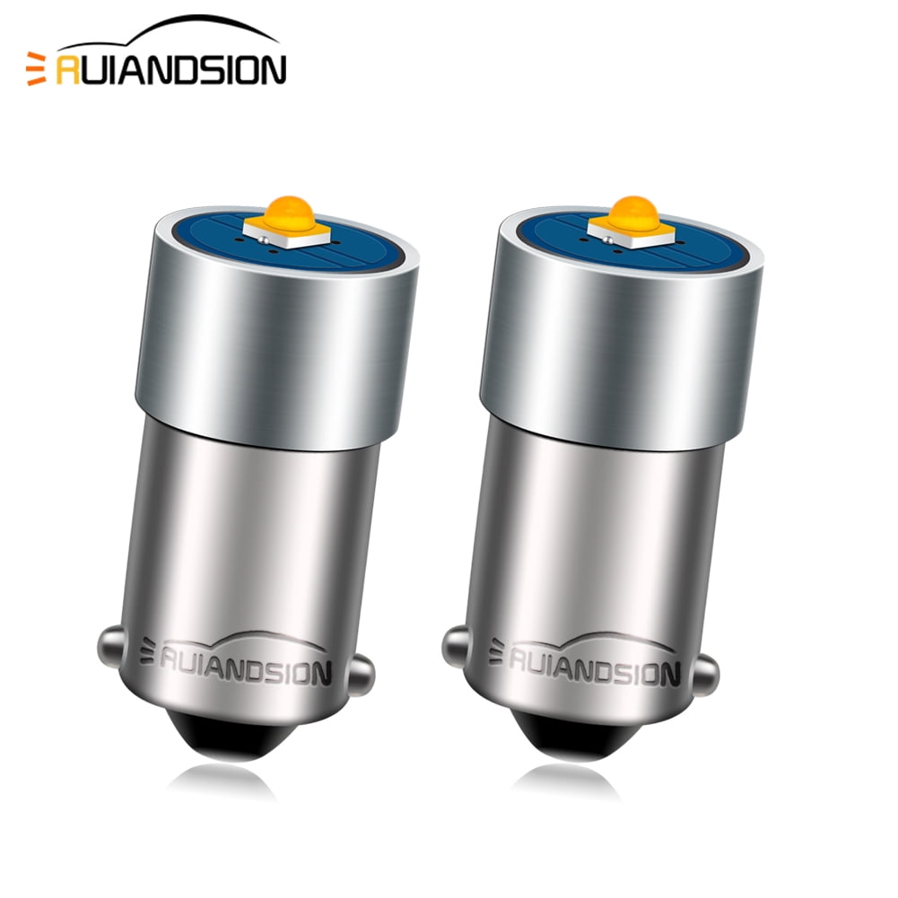 Ruiandsion 6-30VDC BA9S T3-1/4 Miniature Bayonet Base LED Replacement ...