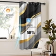 Black and Gold Marble Pattern Blackout Curtains,Triple Weaved Fabric ...