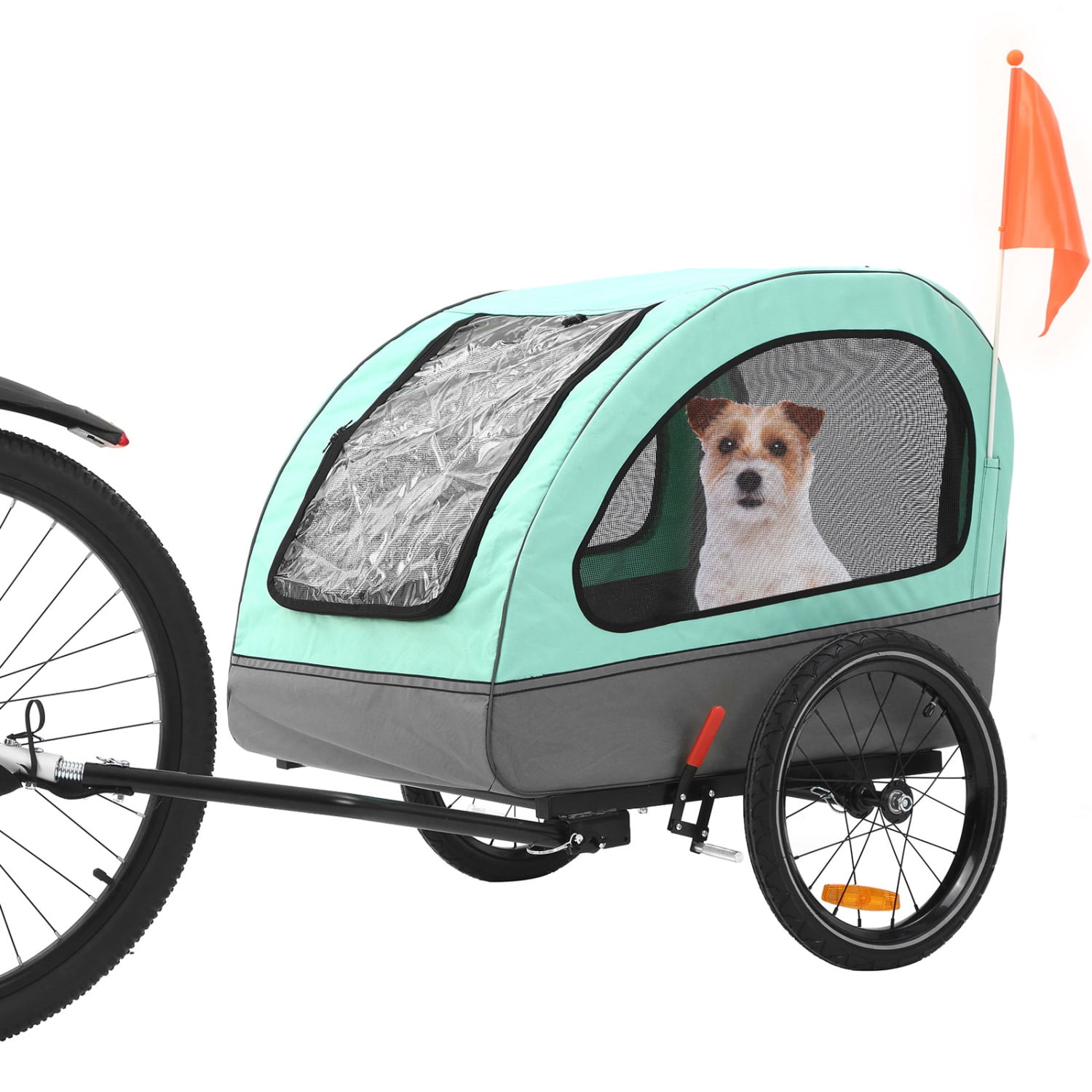 SUGIFT Bike Pet Trailer, For Small and Medium Dogs, Folding Frame ...