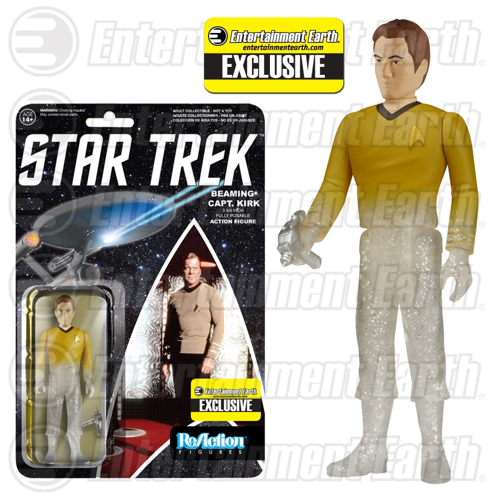 Star Trek: The Original Series Beaming Kirk ReAction 3.75" Action ...