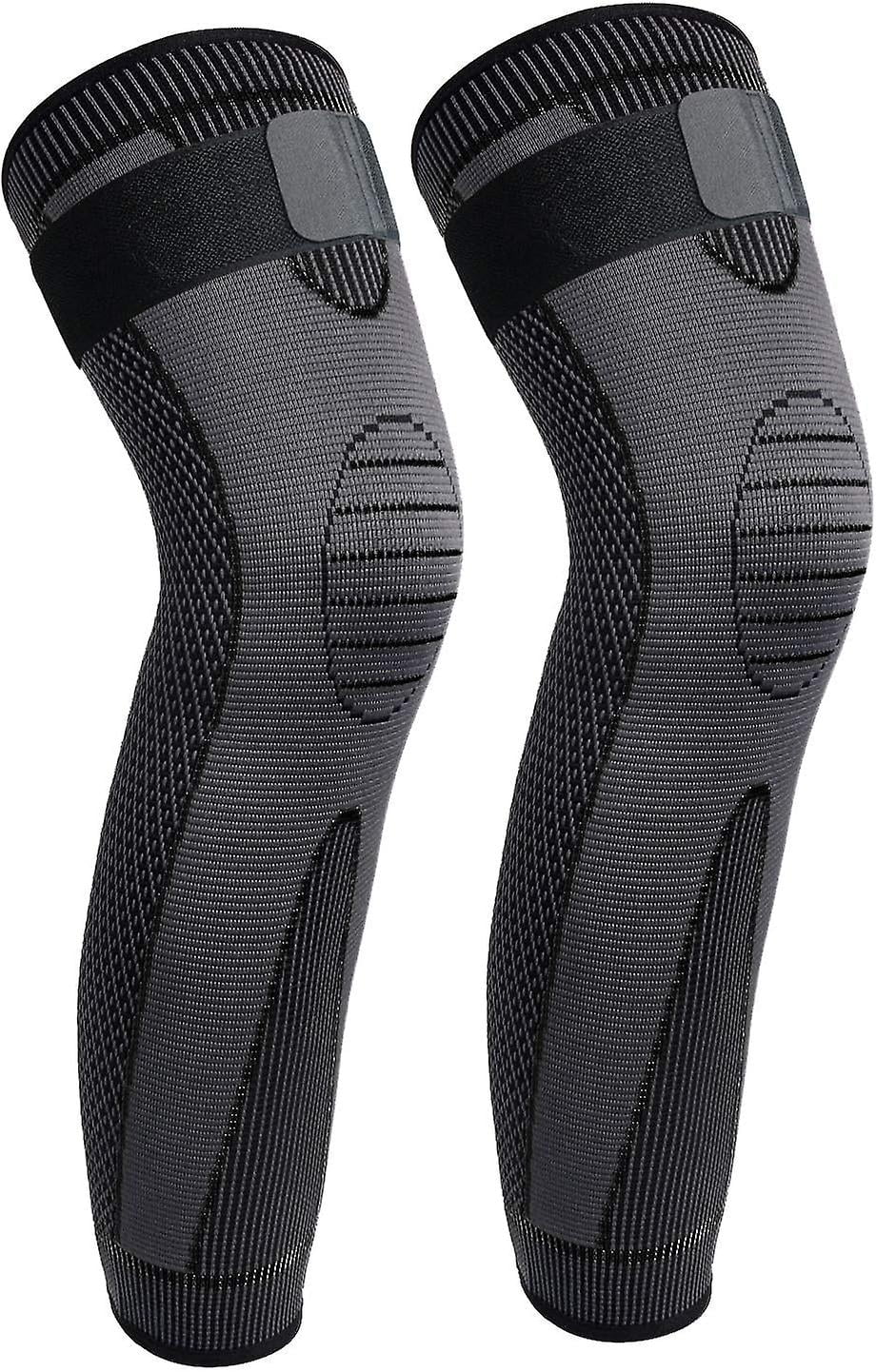 JUSCH Full Leg Sleeves Long Compression Leg Sleeve Knee Sleeves Protect ...