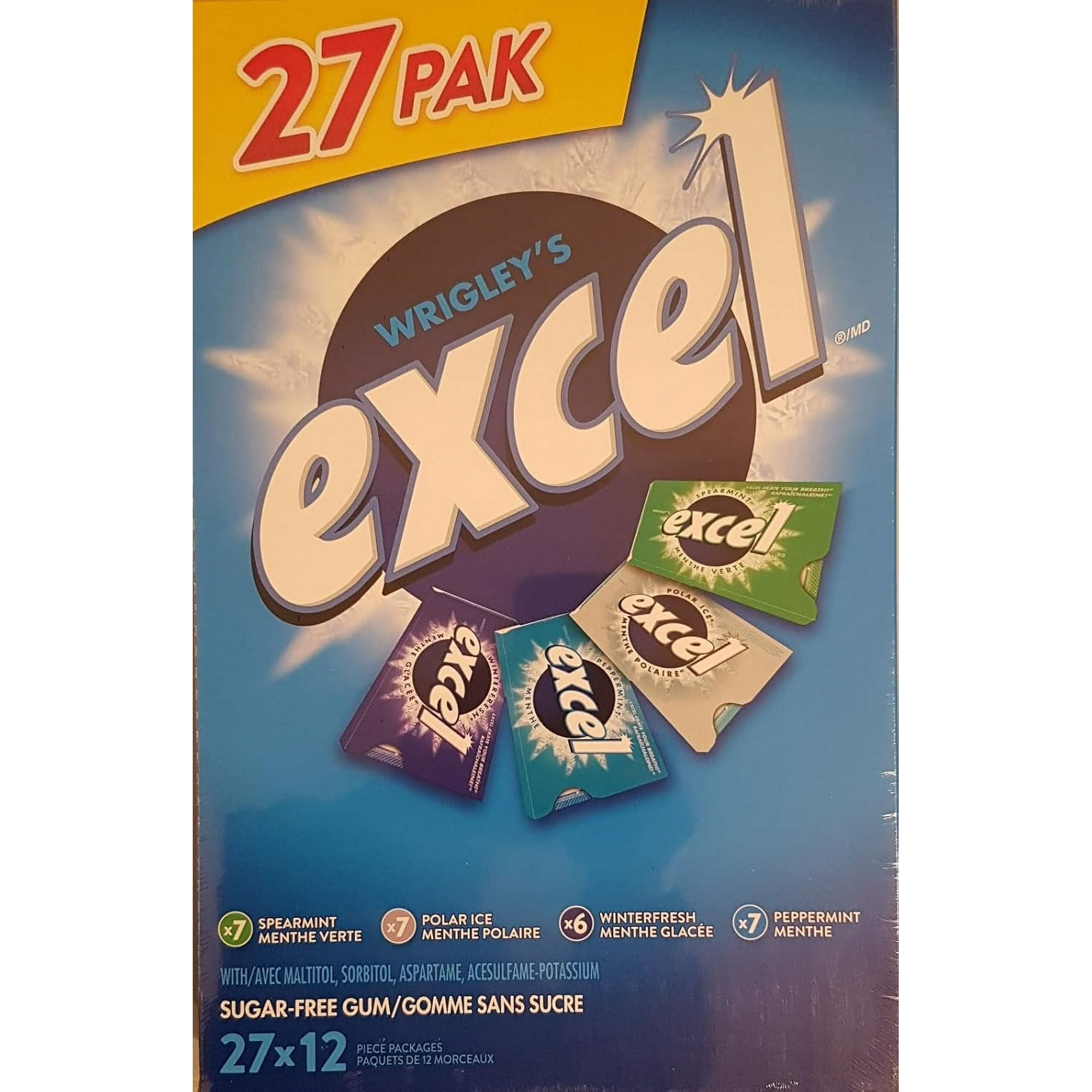 Click here for Excel Chewing Gum 27packs Or 324pc. - Assorted Fla... prices