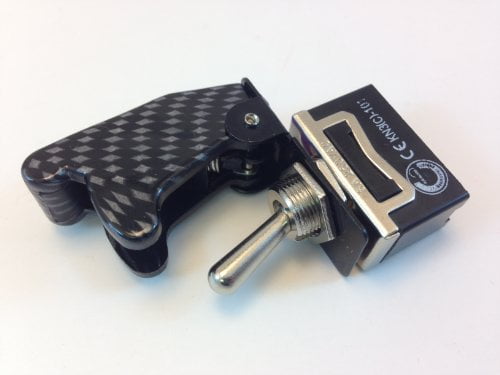 CYGUSA Heavy Duty ON/ON DPDT 6P Toggle Switch 20 AMP with Carbon-Fiber ...