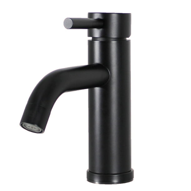 Better Homes & Gardens Elmont Single Handle Bathroom, Matte Black, Push ...