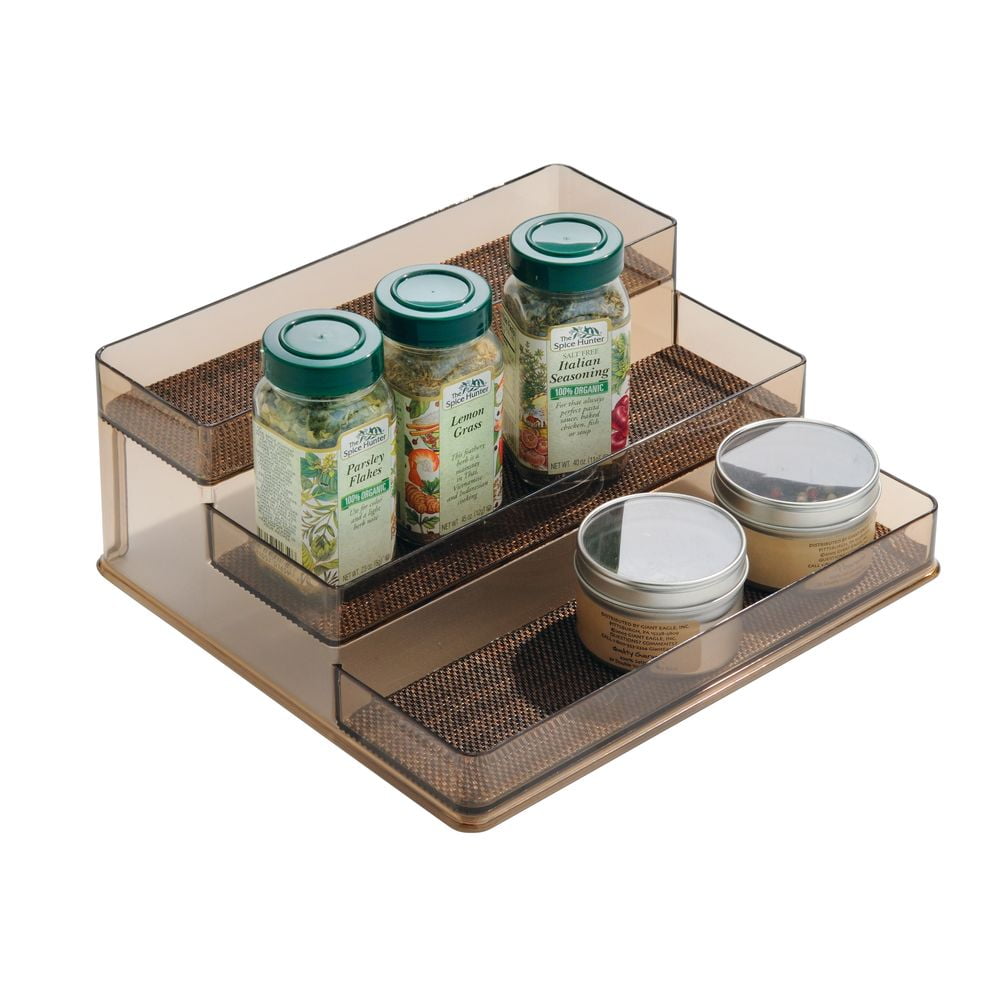 iDesign Twillo 3-Tier Spice Rack Organizer in Bronze/Sand - Walmart.com