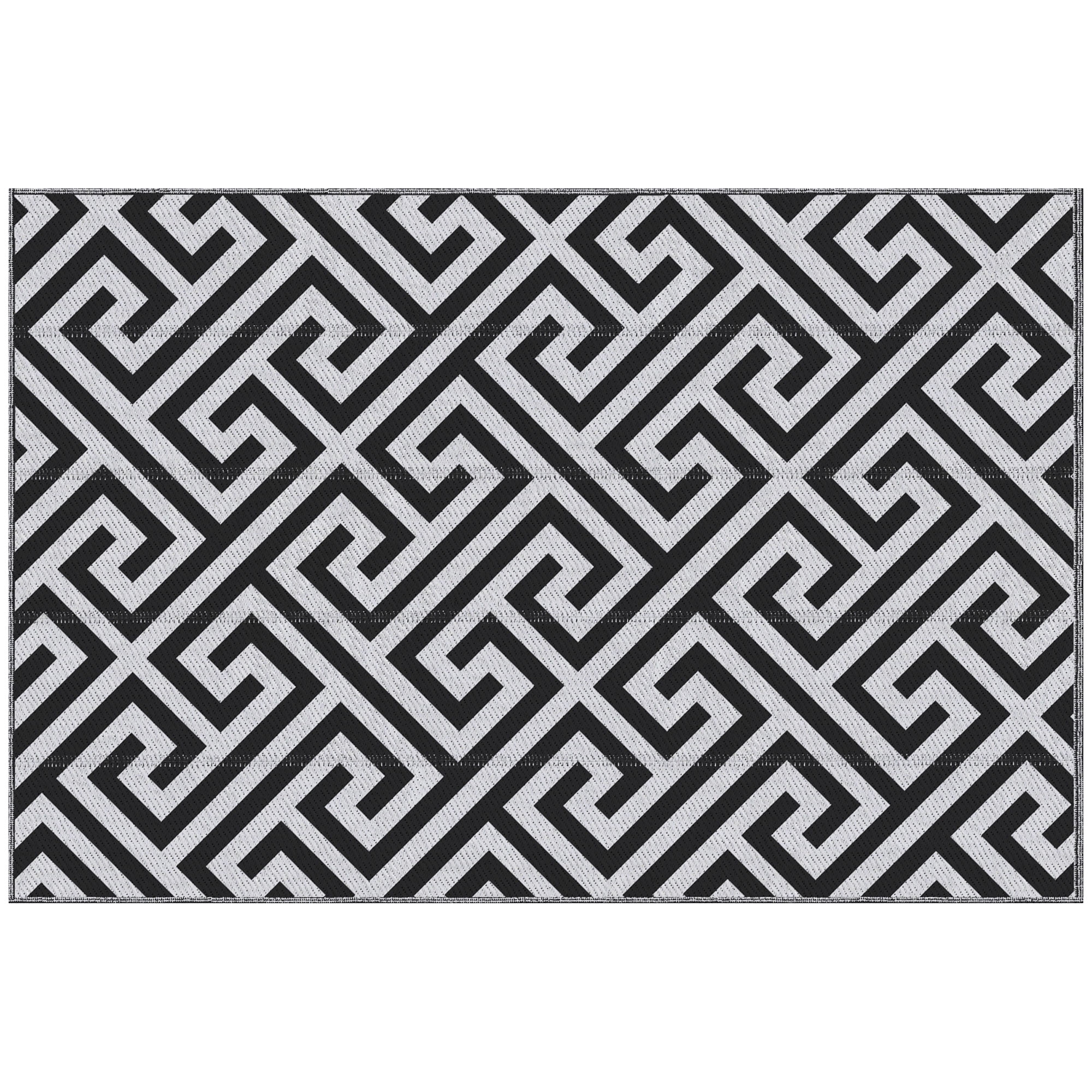 Click here for Outsunny Reversible Outdoor Rv Rug  Black & White... prices