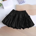 Dlentnea Girls Skirt School Uniform Ruffled Pleated Mini Skirts Elastic ...