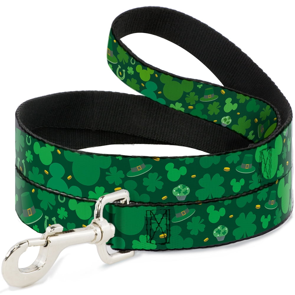 Disney Pet Leash, Dog Leash, St Patricks Day Mickey Collage Greens, 6 ...