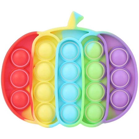 Pumpkin/Grape Shape Mini Pop Fidget Toy, Push Pop Bubble Fidget Sensory ...