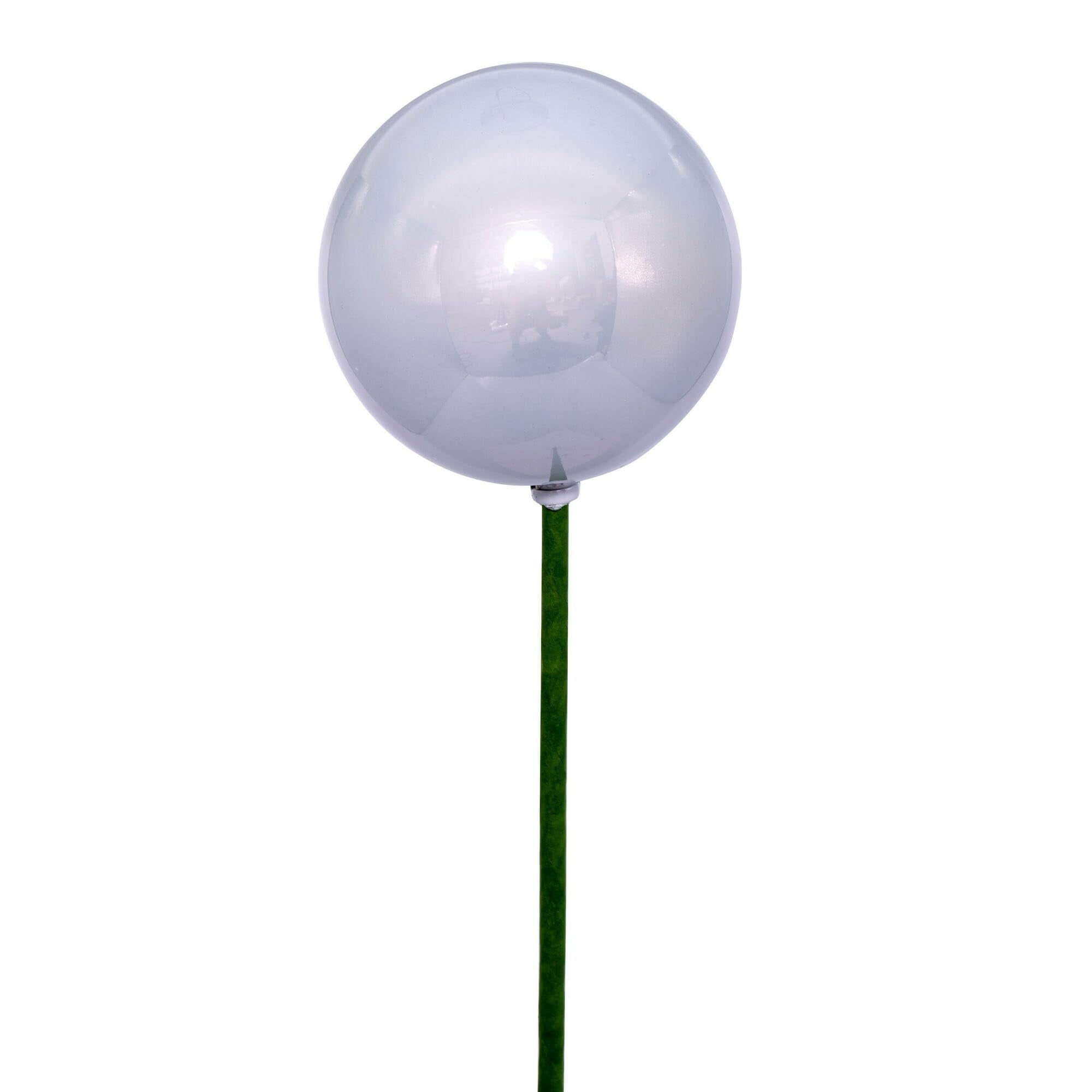 Barra decorativa con forma de perla plateada de Sculpture Vickerman, 7 ...