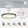 Matane 12'' LED Flush Mount Ceiling Light Fixture with Night Light, 24W ...