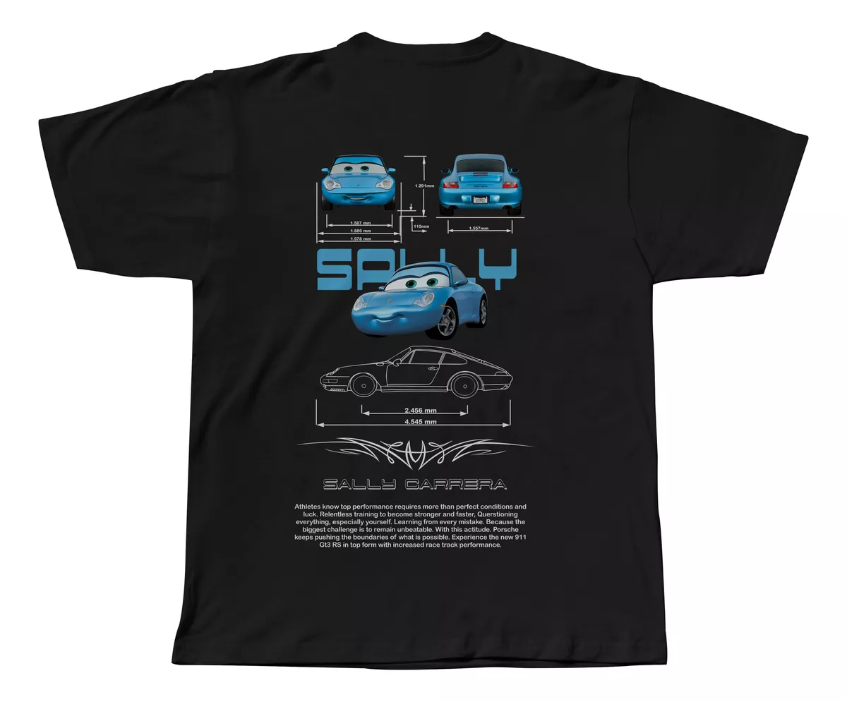 Playera Camisa Cars Rayo Mcqueen Sally Pareja Niños Carrera | Walmart ...